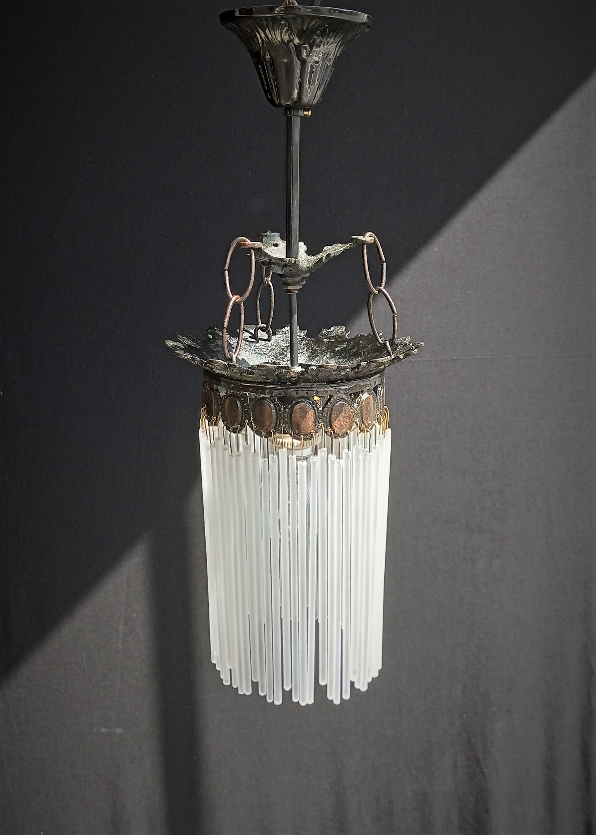 Vintage Art Deco Retro 80s Ceiling Hall Light Murano Milk - Etsy