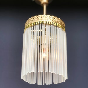 Vintage Art Deco Retro 80s Ceiling Hall Light Murano Milk Glass ...