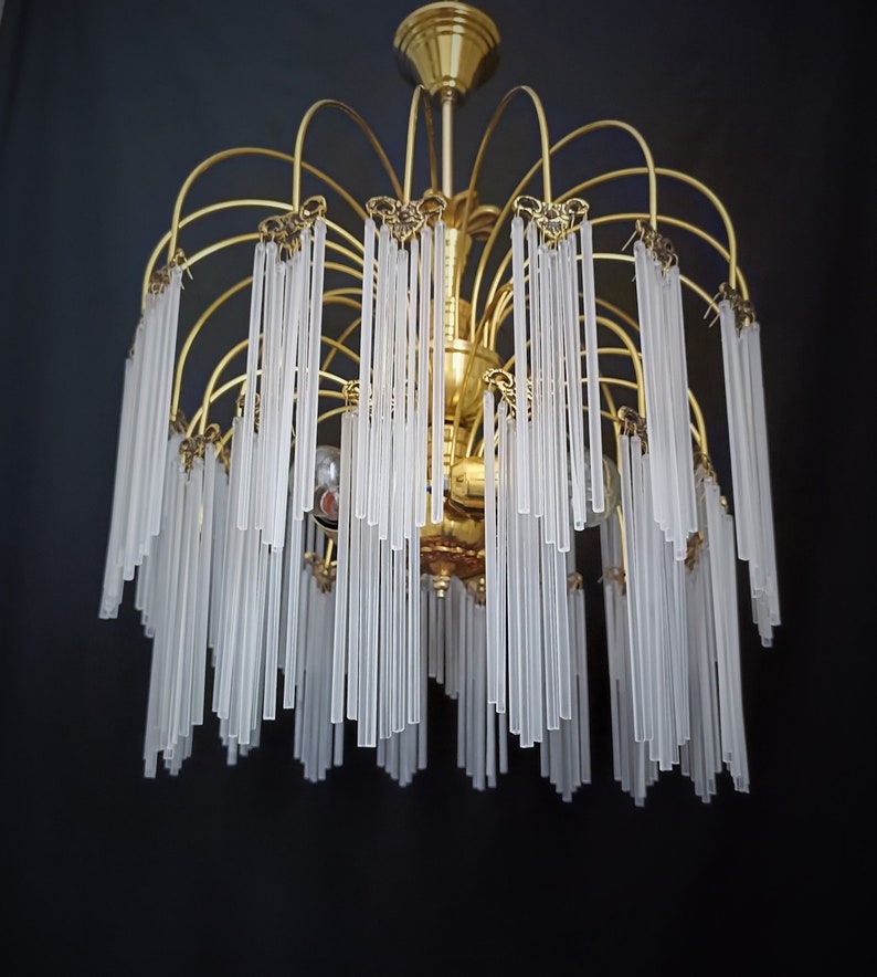 Vintage Art Deco Retro 80s Ceiling Hall Light Murano Milk - Etsy