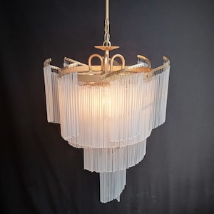 Vintage Art Deco Retro 80s Ceiling Hall Light Murano Milk Glass ...