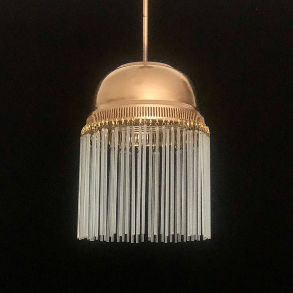 Art Deco Retro 80s Ceiling Hall Light Murano Milk Glass Chandelier - Etsy