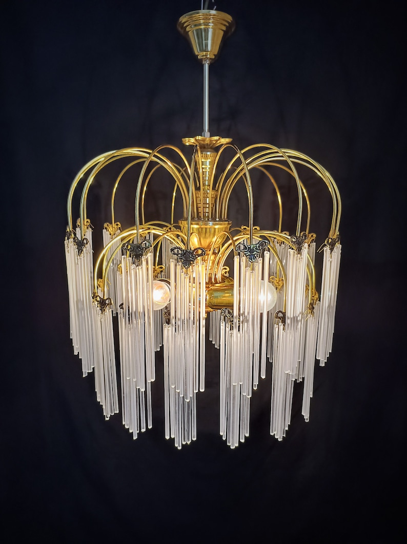 Vintage Art Deco Retro 80s Ceiling Hall Light Murano Milk - Etsy