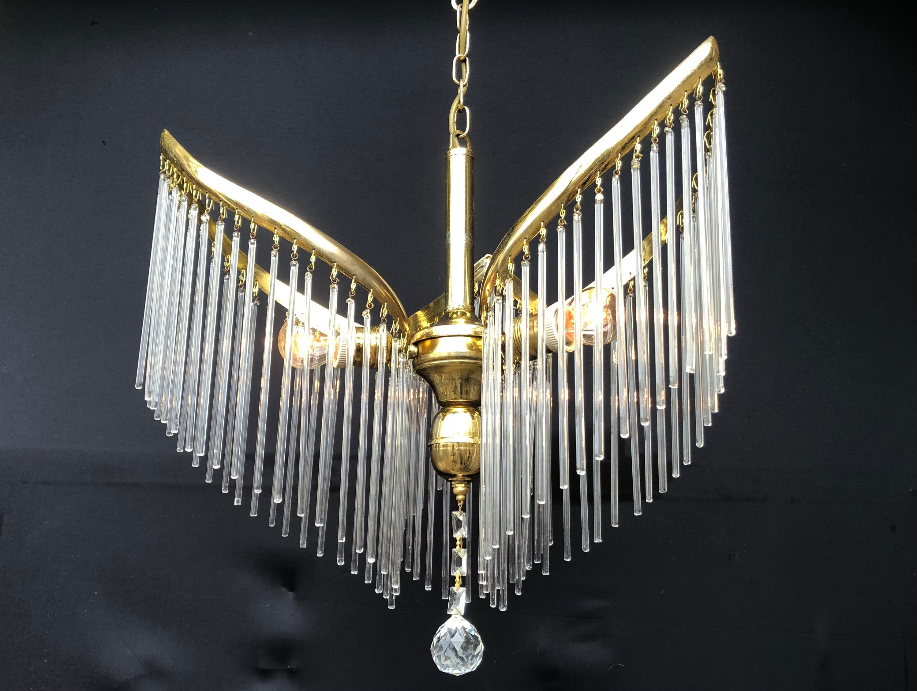 Vintage Art Deco Retro 80s Ceiling Hall Light Murano Milk - Etsy