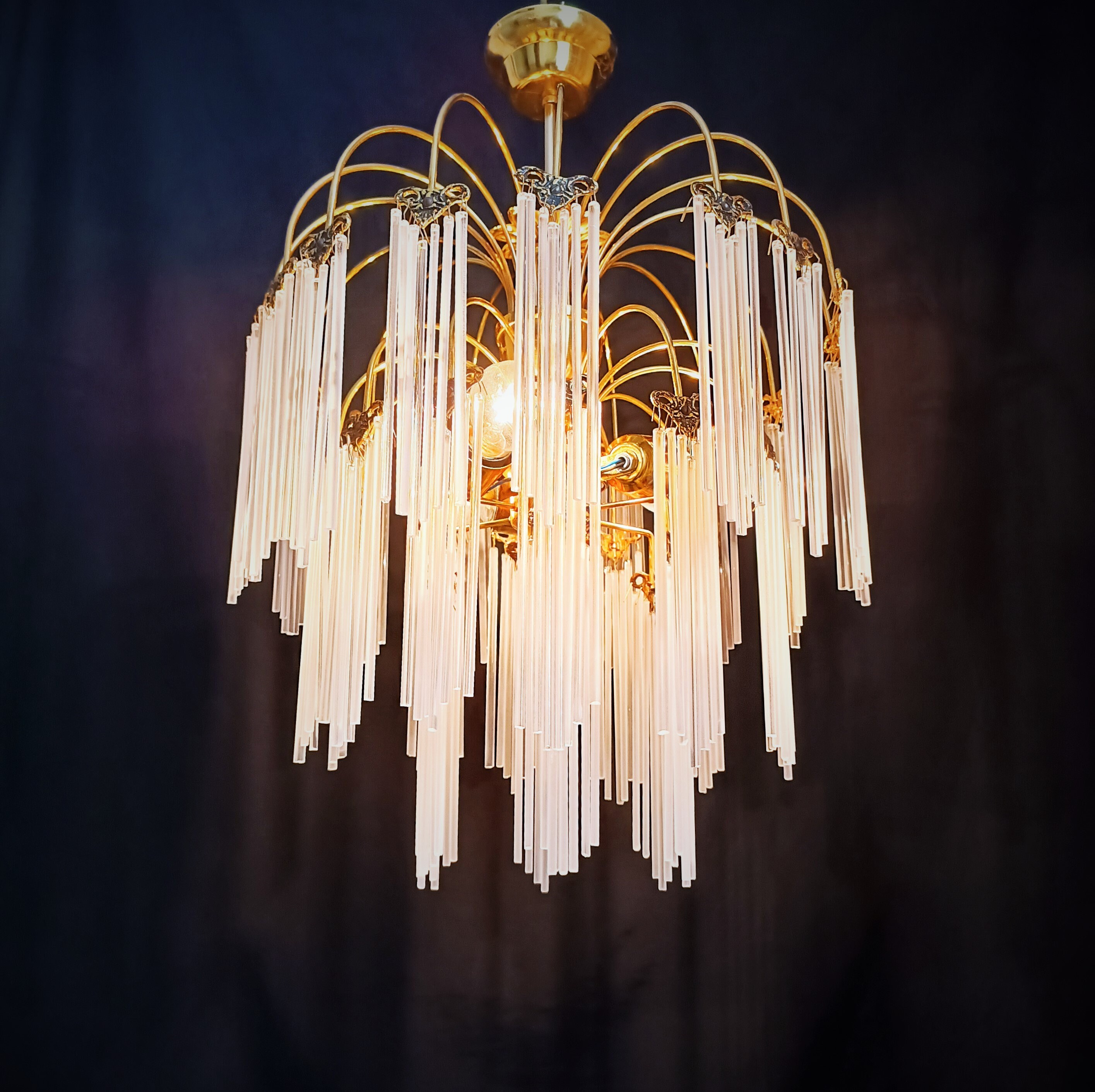 Vintage Art Deco Retro 80s Ceiling Hall Light Murano Milk - Etsy