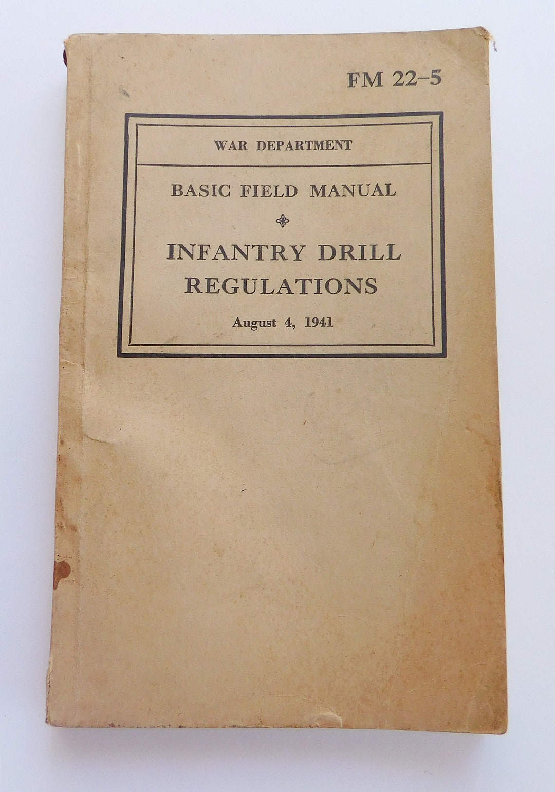 WWII Fm 22-5 Infantry Drill Regulations Manual - Etsy