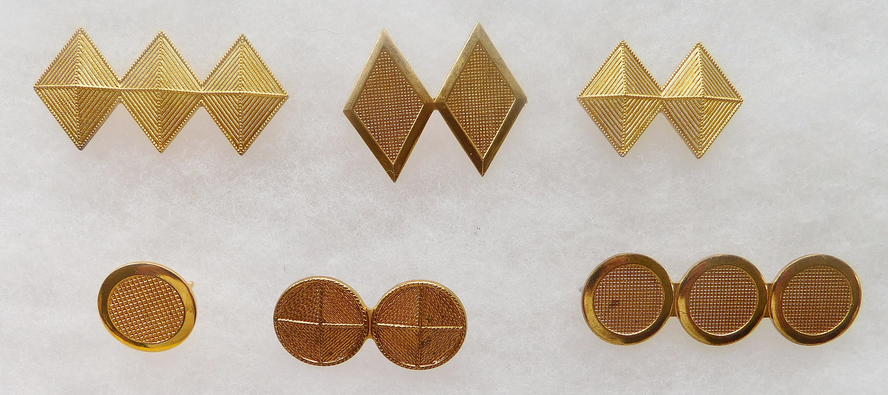Lot of 6 Gold ROTC Rank Insignia - Etsy