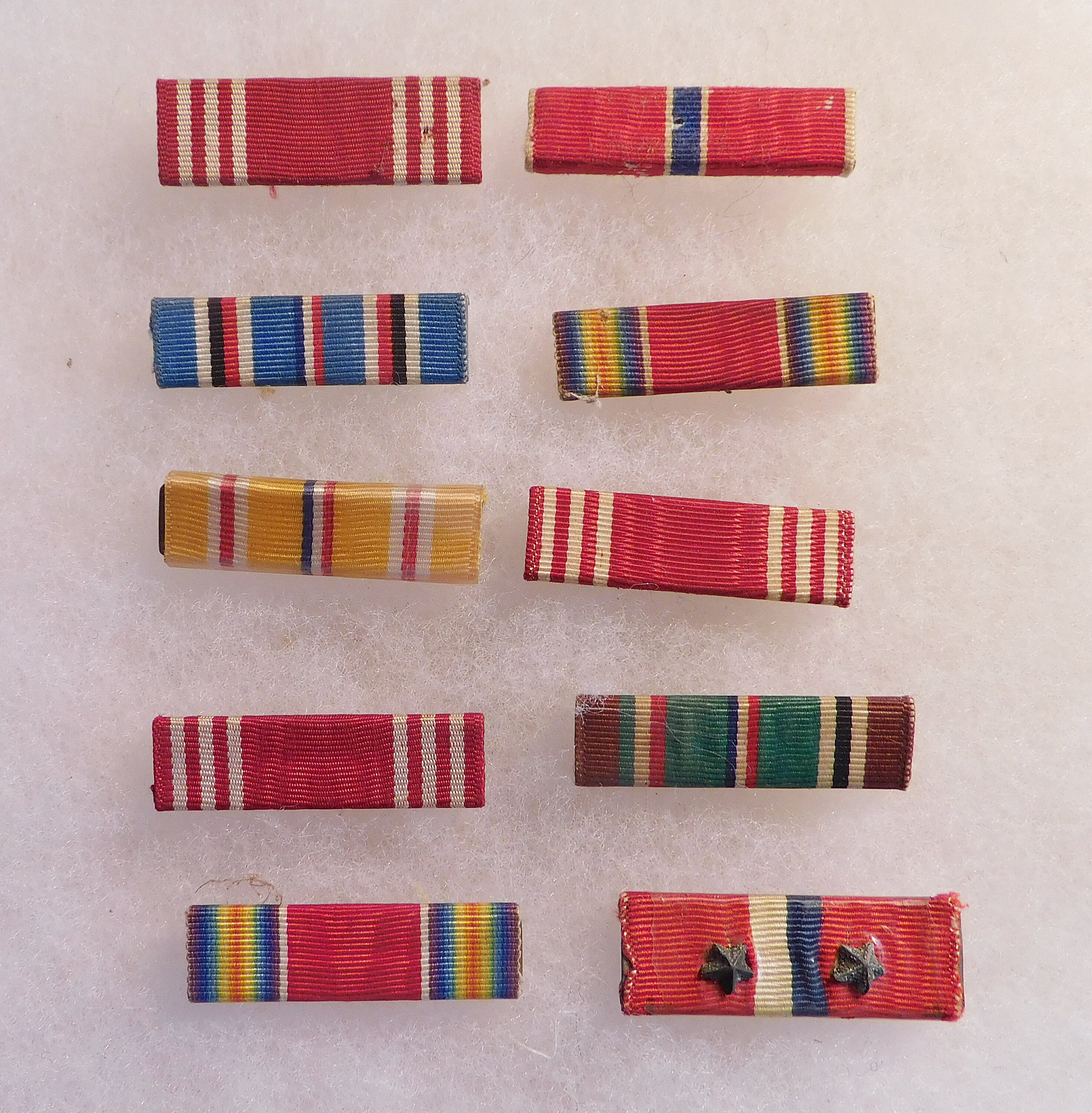 WWII Lot of 10 Pin Back Ribbon Bars - Etsy