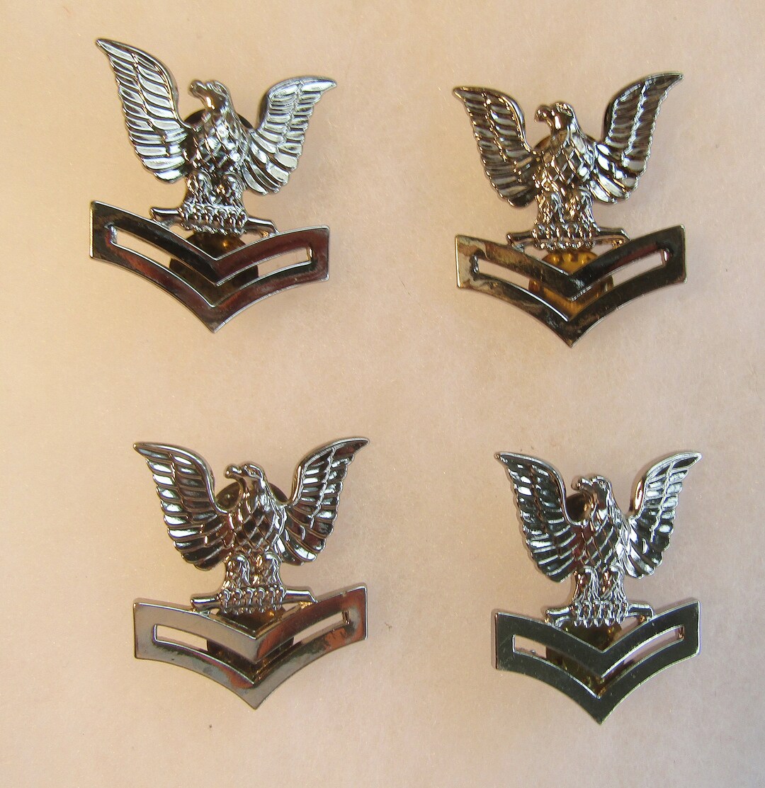 Lot of 4 U.S. Navy Metal Rank Insignia - Etsy