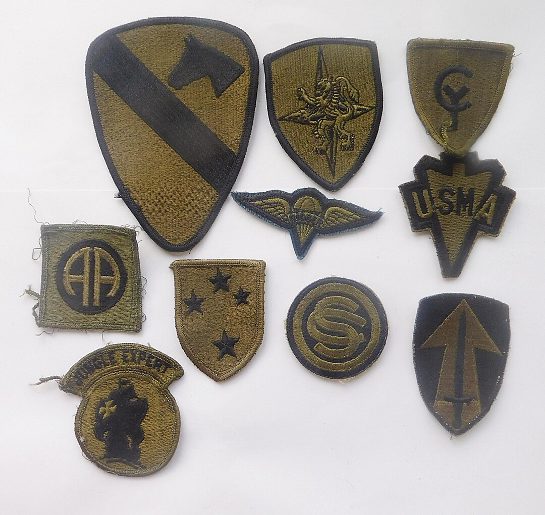 Lot of 10 Subdued Army Patches - Etsy
