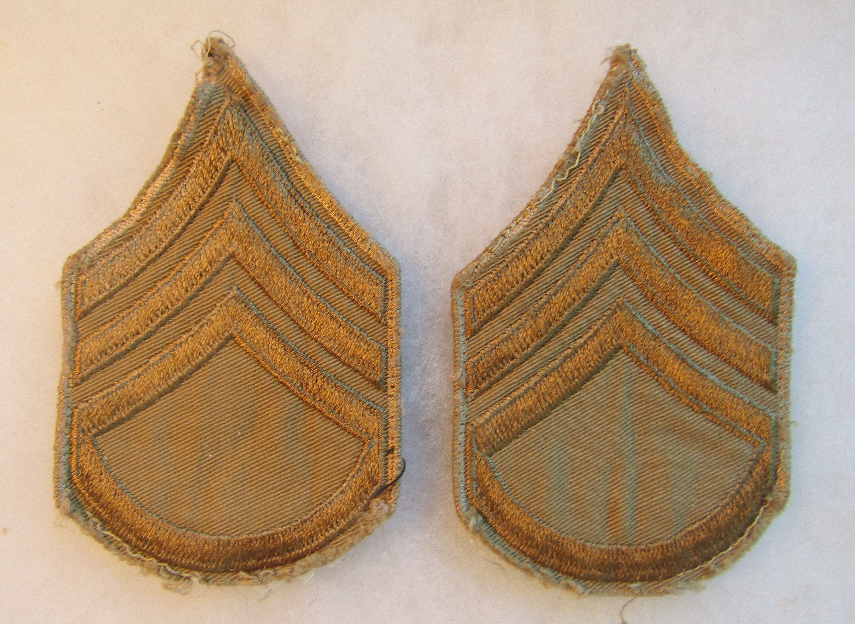 WWII Pair Tan Staff Sergeant Chevrons - Etsy