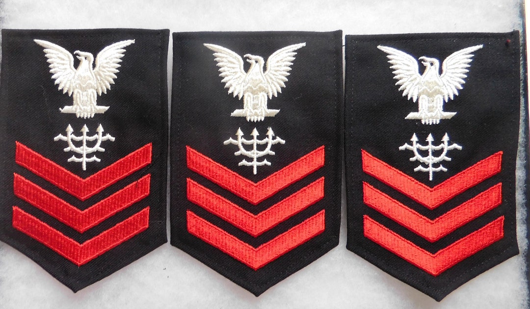 U.S. Navy Lot of 3 First Class Petty Officer Ocean Systems Technicians ...