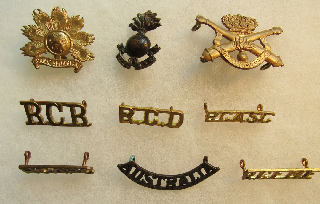 WWII Lot of 9 British Commonwealth Insignia 2 - Etsy