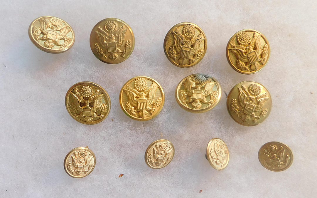 WWII Lot of 12 Army or USAAF Officers Buttons - Etsy