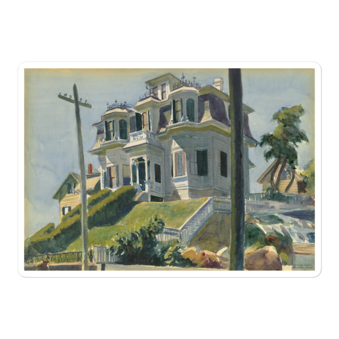 Edward Hopper, Haskell's House, 1924 Bubble-free Stickers - Etsy