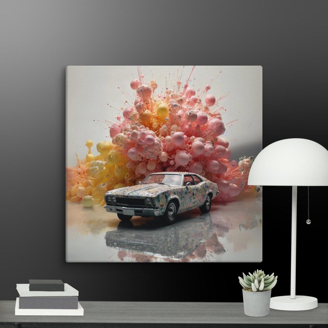 Abstract Car Art AI Design, by Artist Mary Knoblock on Canvas 2024 - Etsy