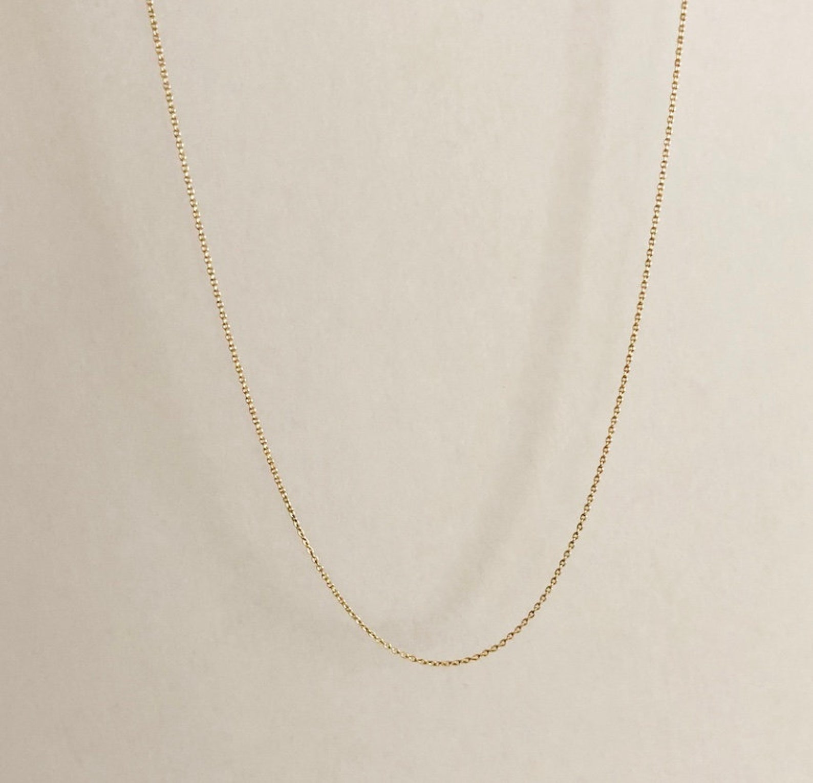 14k Gold Chain Gold Chain Solid Gold Simple Gold Chain - Etsy