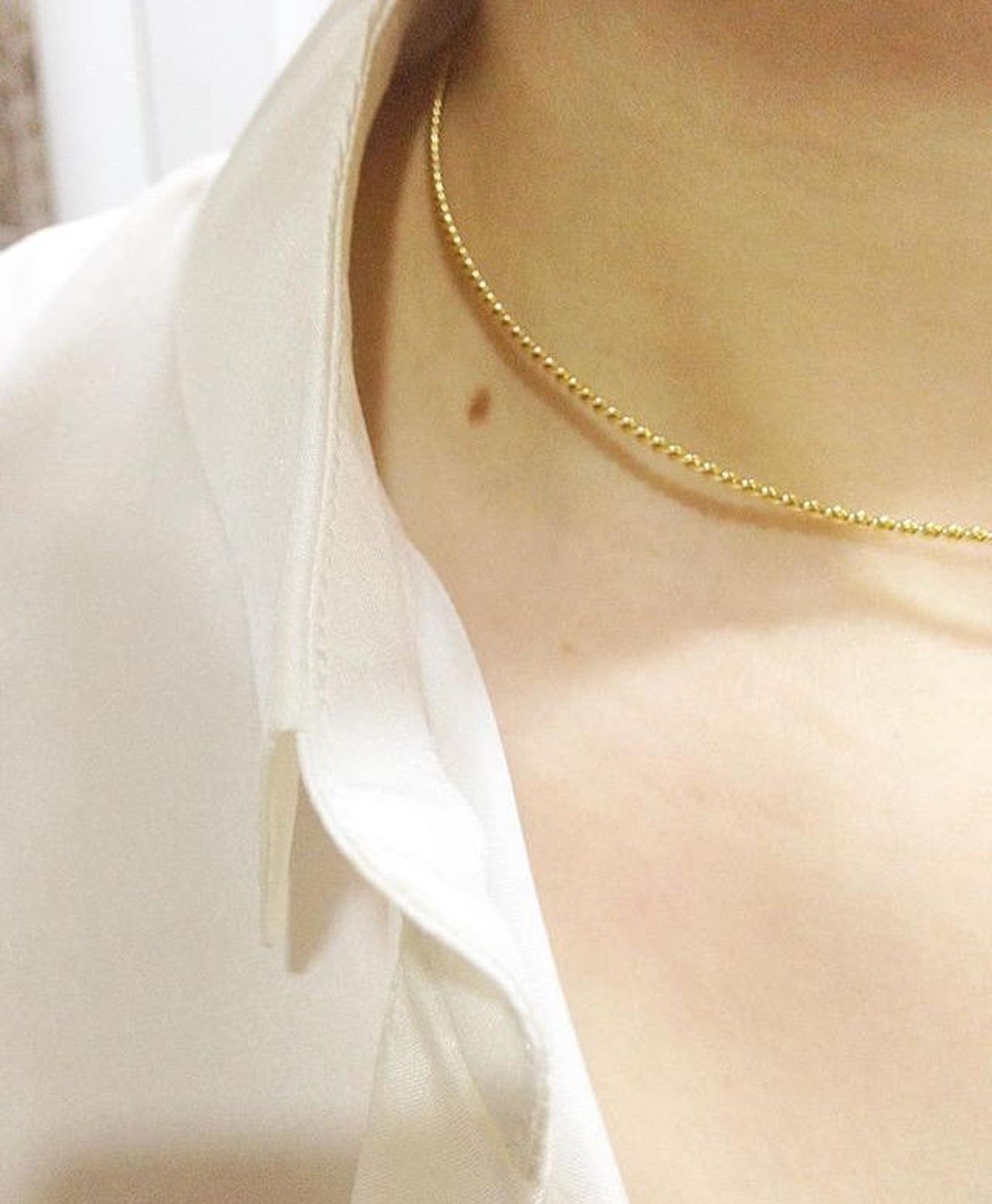 Solid Gold 14k Choker 14k Gold Charm Choker 14k Gold Wire - Etsy