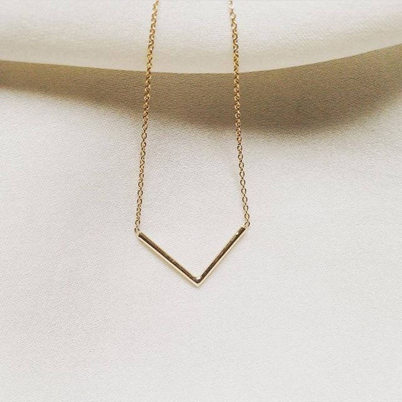 Simple Gold Necklace - Etsy
