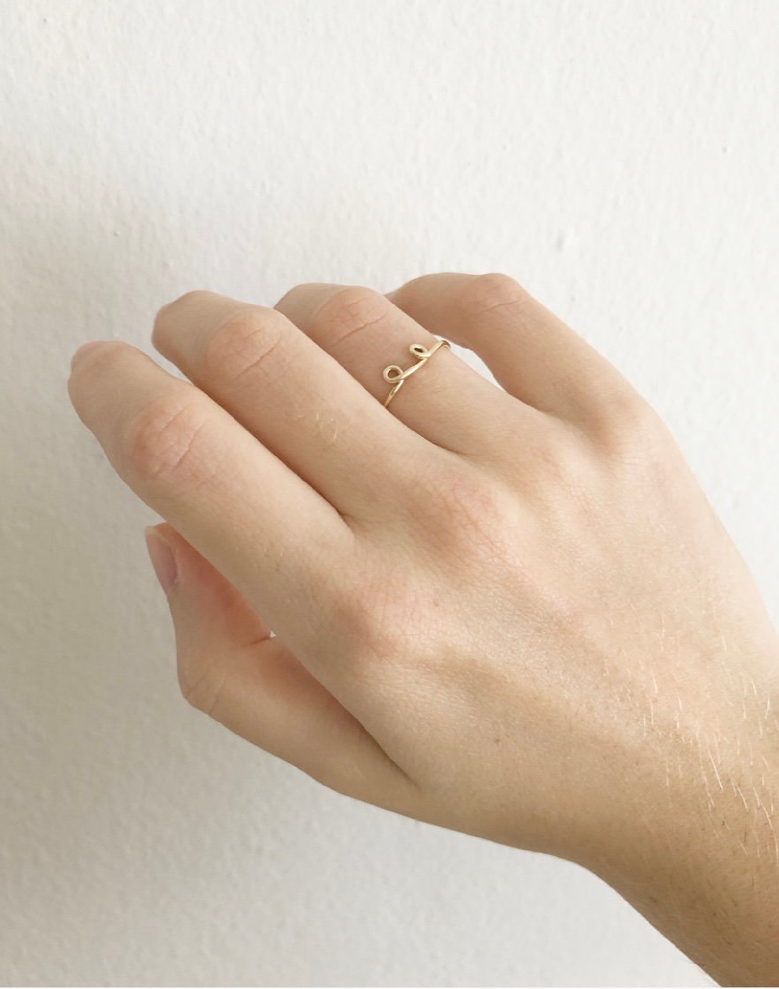 Gold Ring 14k Gold Ring Gold Stack Ring Solid Gold Ring - Etsy