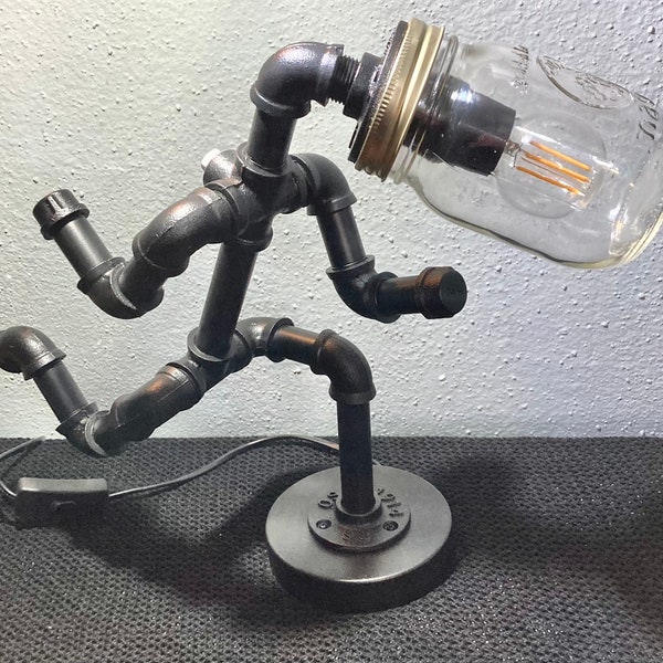 Robot Pipe Lamp - Etsy