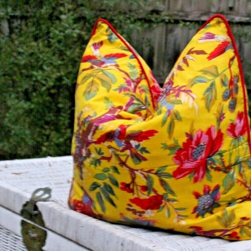 Cushions Retro Style Vintage Style Floral Cushion Cover - Etsy