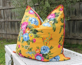 Cushions Retro Style Vintage Style Floral Cushion Cover | Etsy