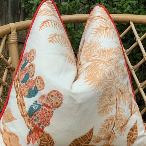 Cushions Retro Style Vintage Style Floral Cushion Cover - Etsy