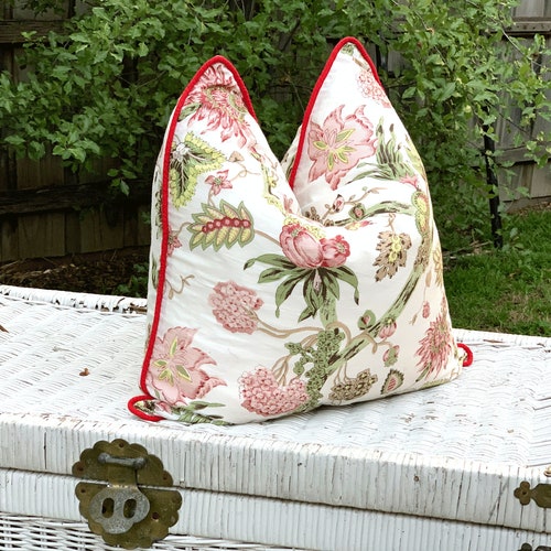 Cushions Retro Style Vintage Style Floral Cushion Cover - Etsy