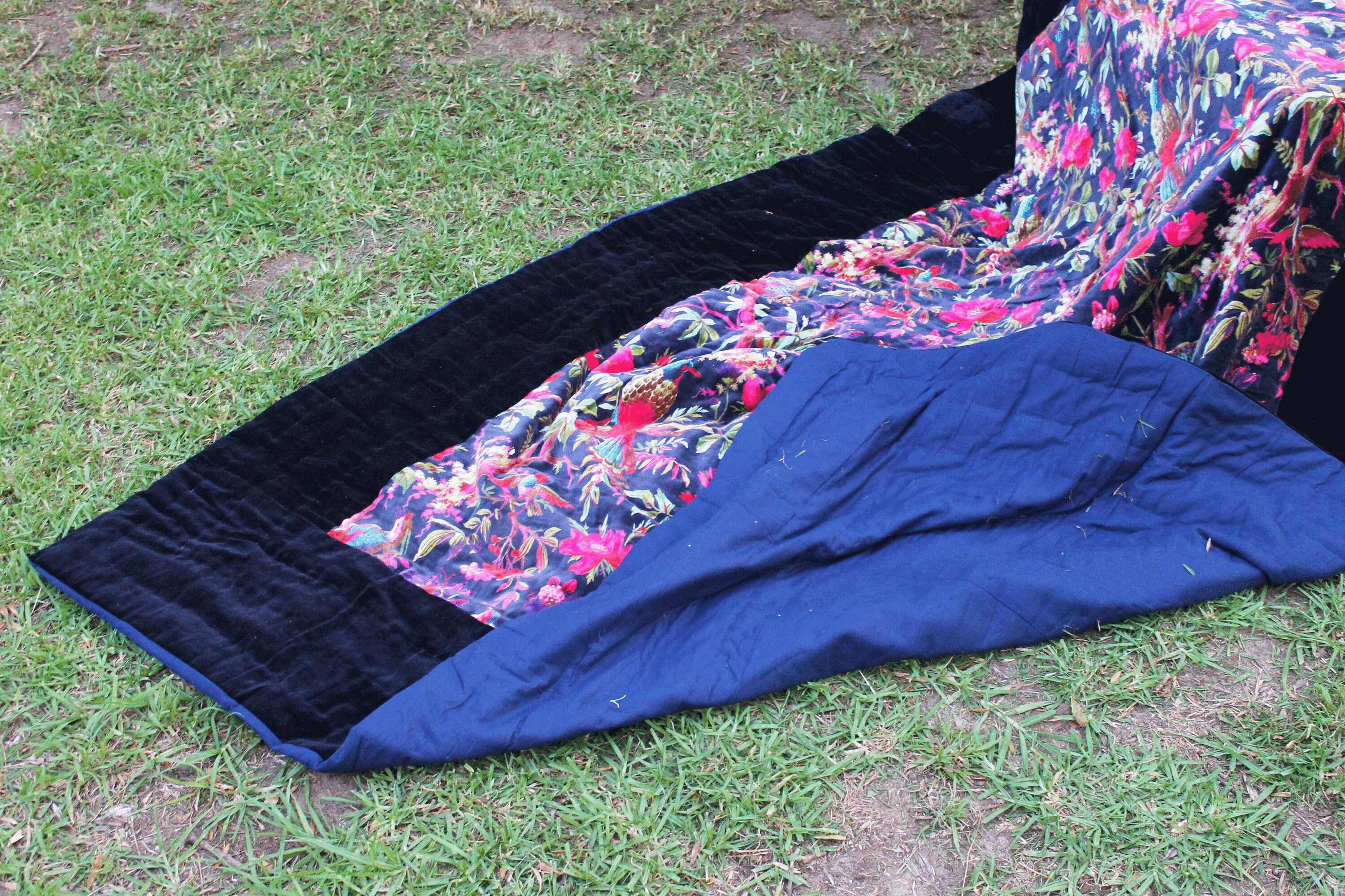 Velvet Quilt Cotton Quilt Patchwork Quilt Handamade Red Velvet | Etsy