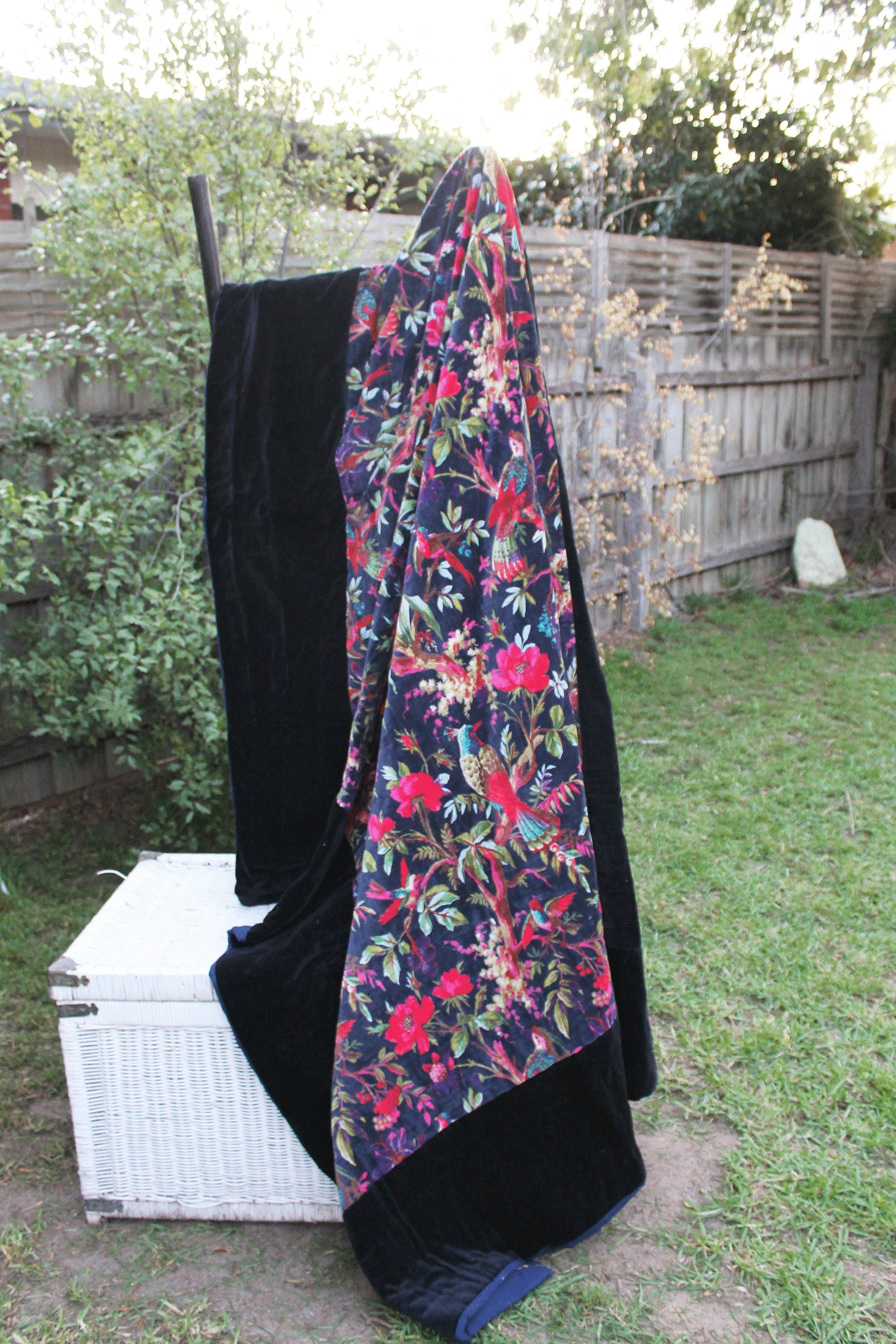 Velvet Quilt Cotton Quilt Patchwork Quilt Handamade Red Velvet | Etsy