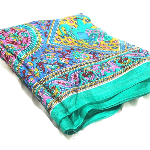 Indian Silk Scarf - Etsy