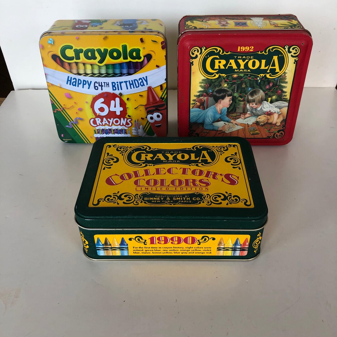 Vintage Crayola Crayon Tins - 1990s - Etsy