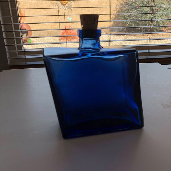 Cobalt Blue Bottle - Etsy