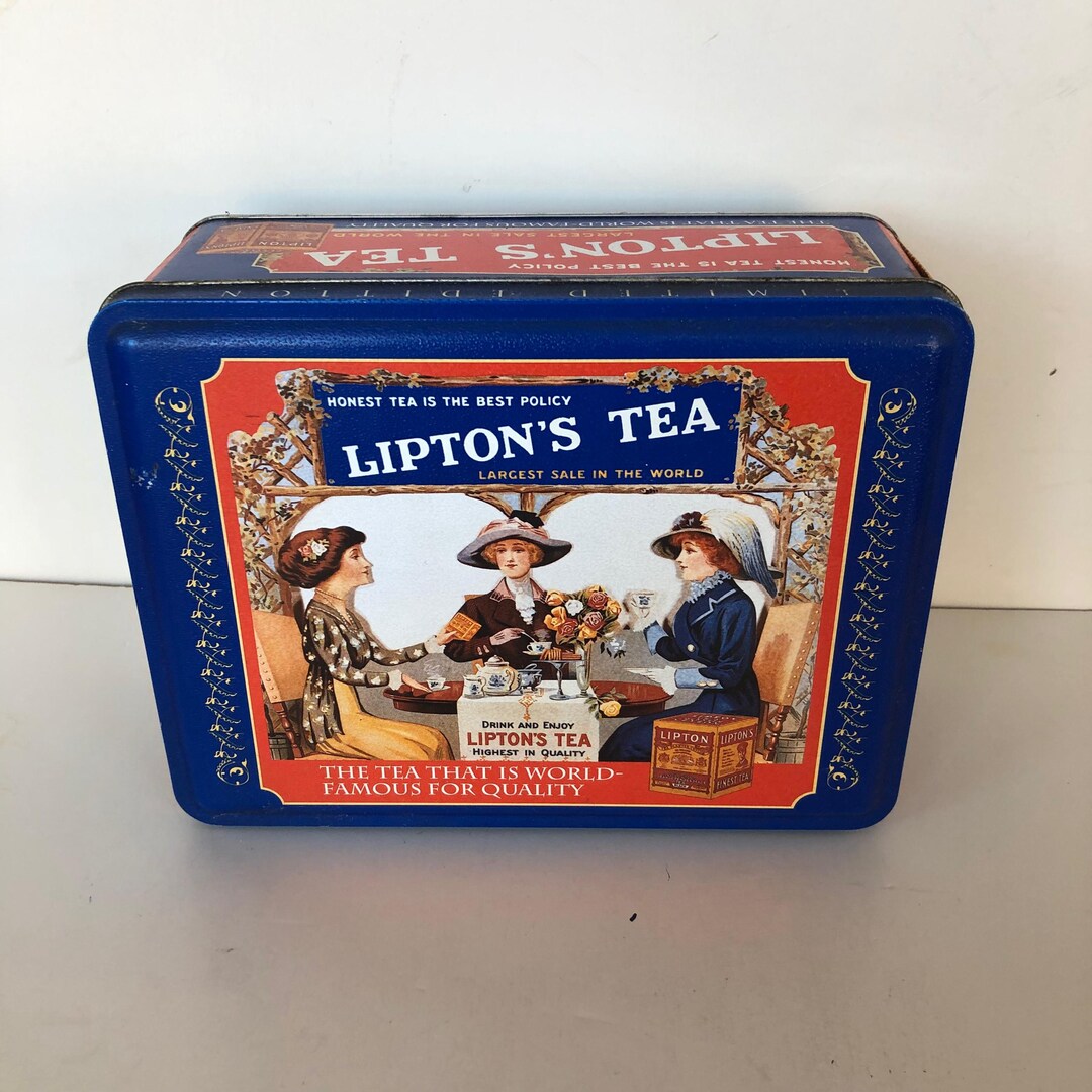 Vintage Lipton Tea Tin - Victorian Ladies - Advertising - Etsy
