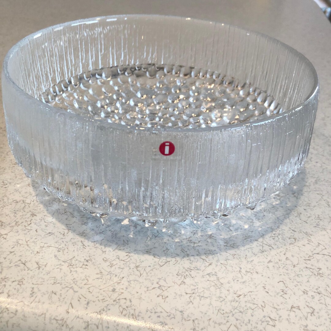 Vintage Finnish Ultima Thule Iittala Glass Serving Bowl - Etsy
