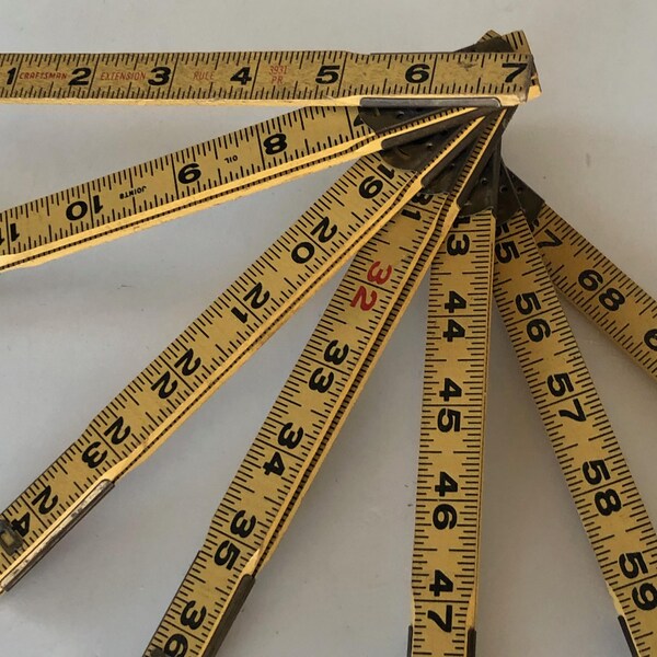 Folding Wood Ruler - Etsy