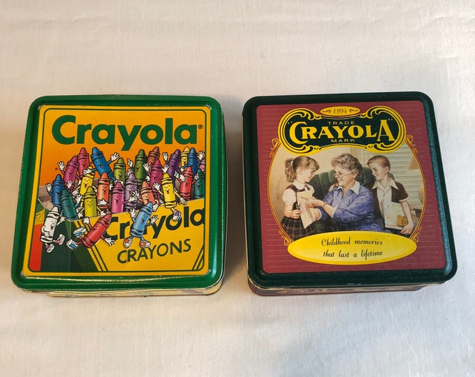 Vintage Crayola Tins 1994 by Binney & Smith Inc. - Etsy
