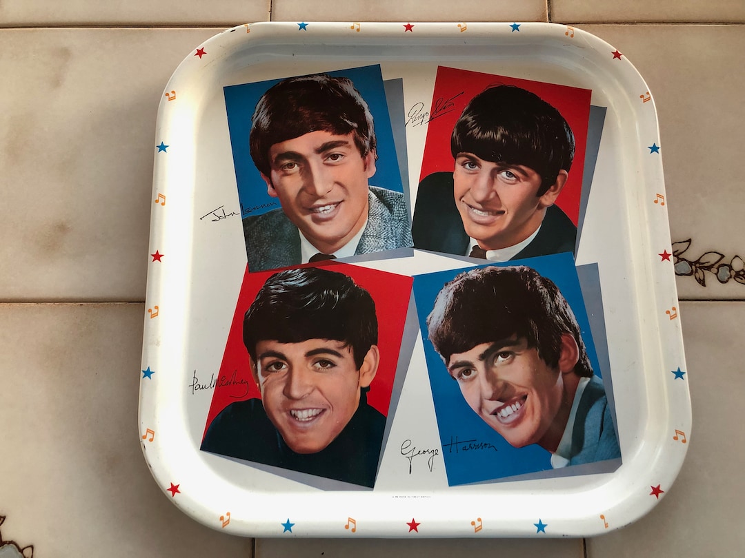 Vintage the Beatles Worcester Ware Metal Serving Tray - Etsy