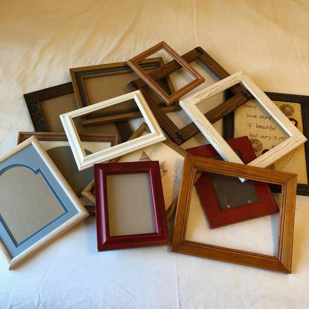 Vintage Various Wood Open Picture Frames - Lot of 13 - Etsy