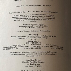 Imagine John Lennon by Andrew Solt and Sam Egan - Hard Cover - Etsy