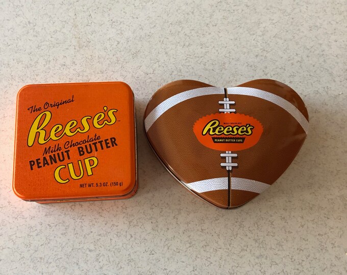 Reese's Peanut Butter Candy Tins - Lot of 2 - Etsy