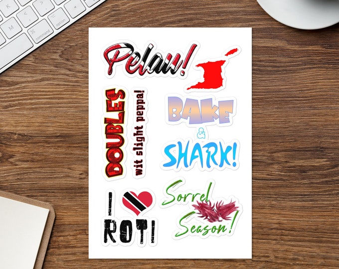 Trinidad Flag Sticker, Trini, Trinidad Carnival - Etsy