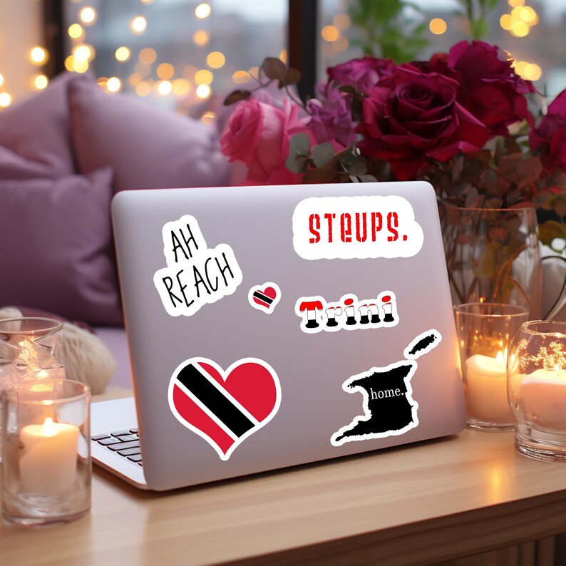 Trinidad Stickers, Trinidad and Tobago Sticker Sheet, Trinidad Flag ...