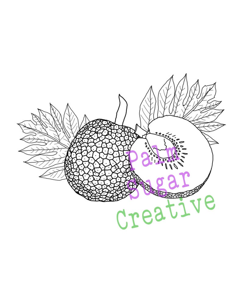 Jamaican Food Coloring Pages - Digital Download - Jamaica Pictures to ...