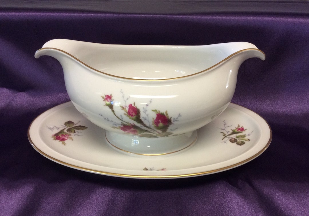 Rosenthal Selb Germany Winifred Rose Petal Lane Pattern Gravy Boat ...