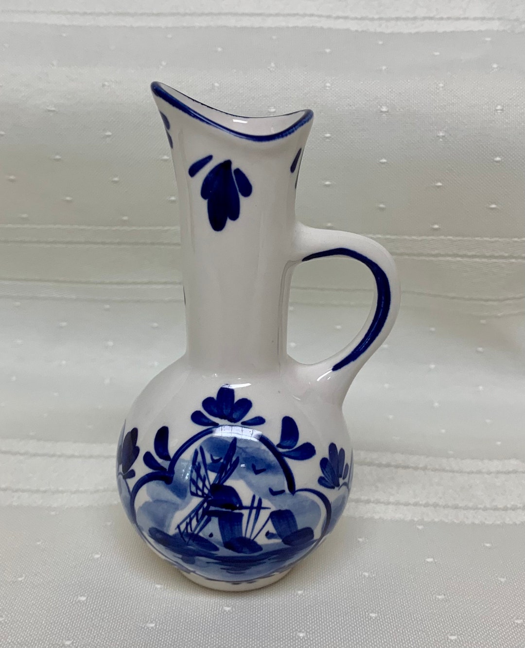 Delft Blue Dutch Hand-painted Miniature Pitcher, Miniature Pitchers ...