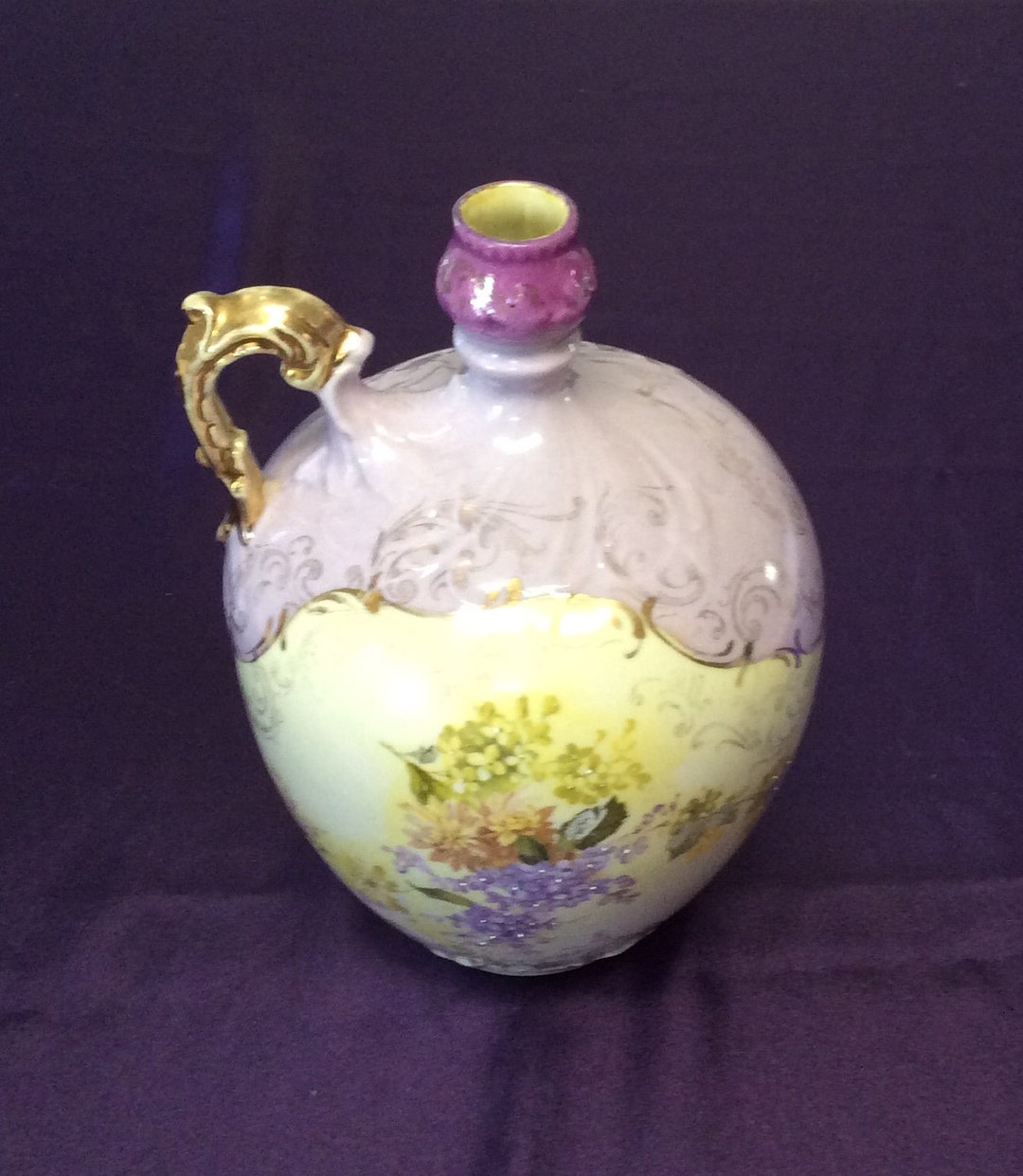 Royal Saxe E S Germany Jug or Pitcher-shaped Bud Vase, Decorative ...