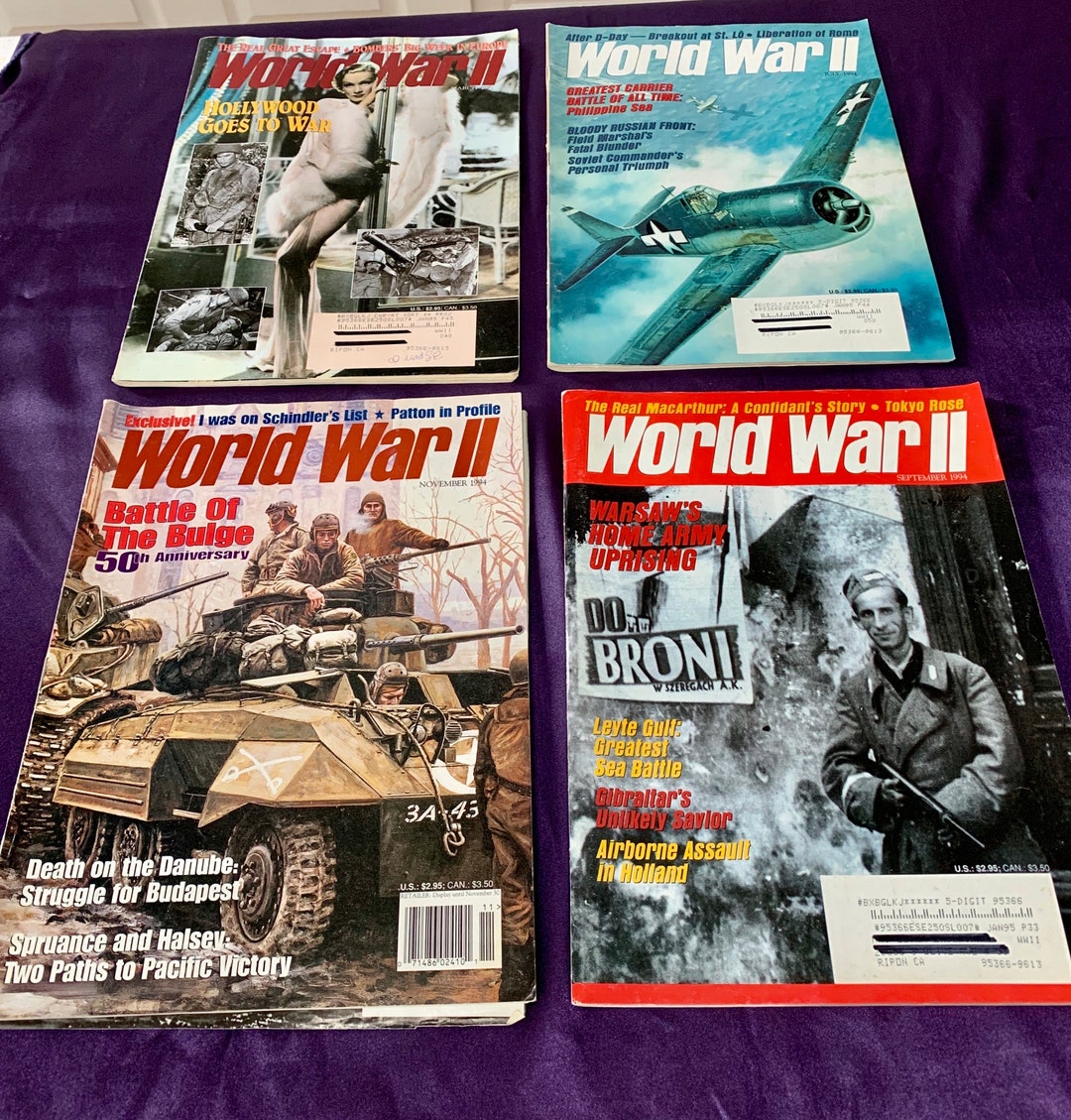 World War II Magazines, Set of 4 Vintage Issues, March, May, September ...