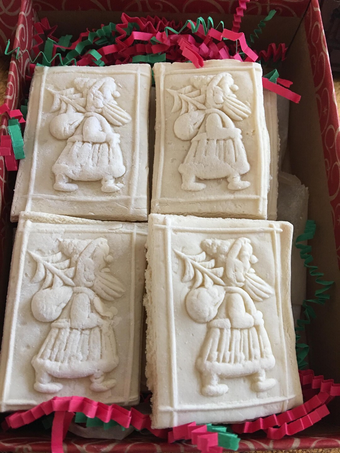 Springerle Victorian Santa Cookies 24 Count Traditional German Biscuits ...