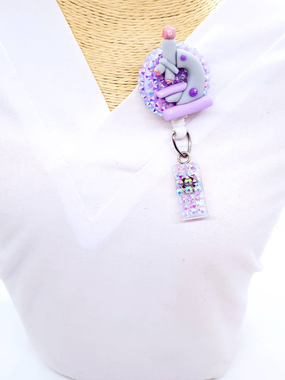 Microscope Badge Reel Lab Technician Badge Phlebotomist - Etsy